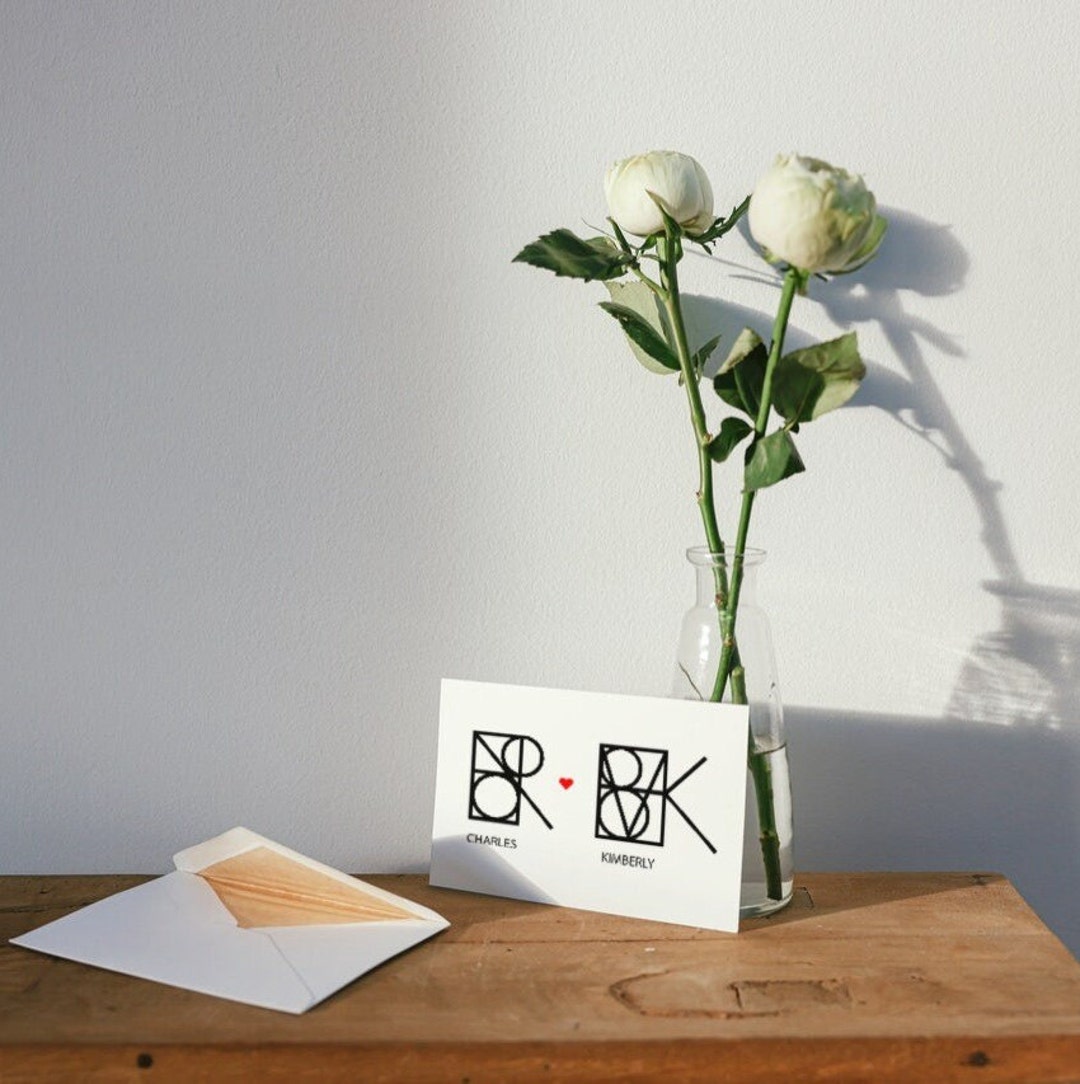 Personalized Tattoo / Letters Logo / Custom Two Names Two Logos ...