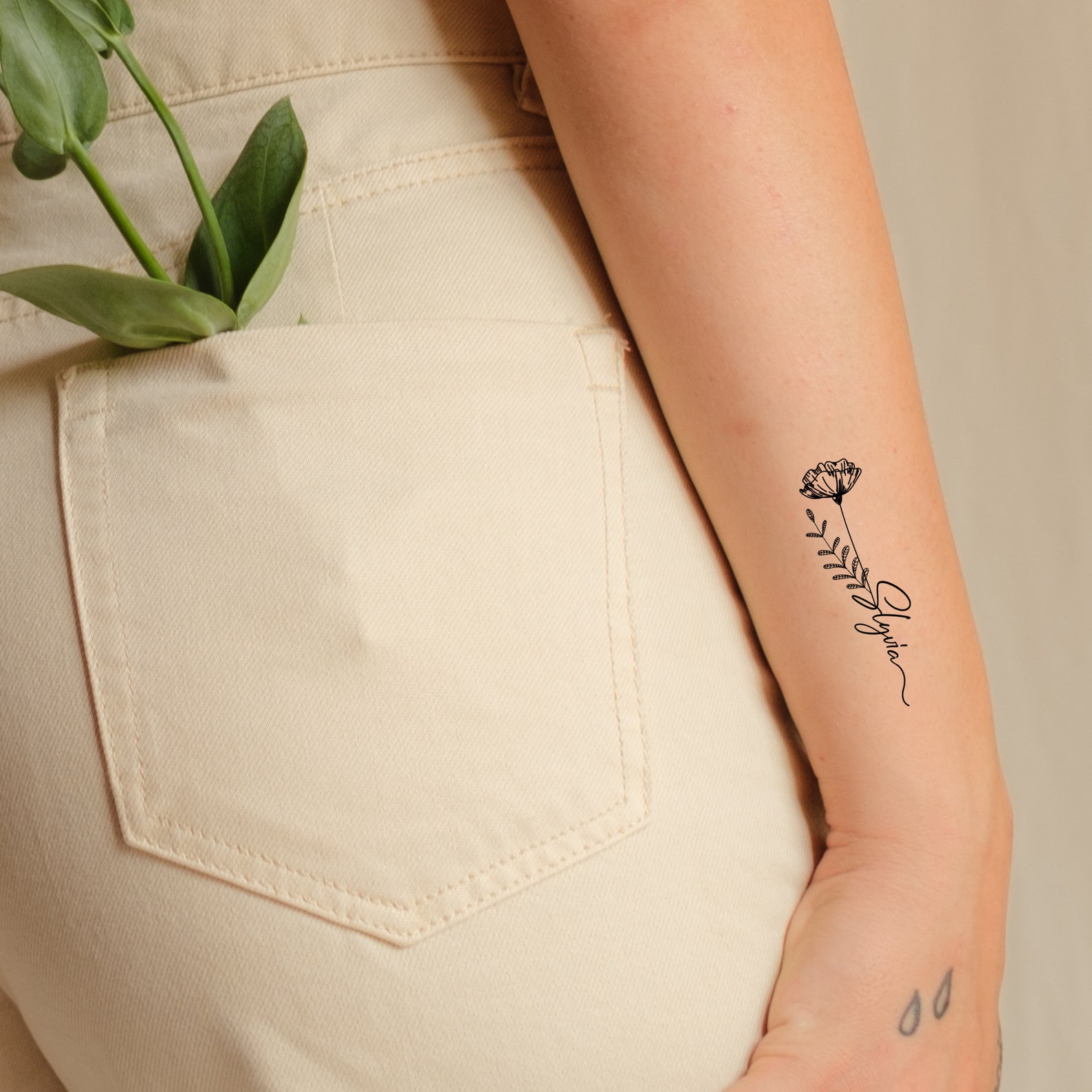 Birth Month Flower Tattoo, Birth Month Flower Svg, Birthday Tattoo ...