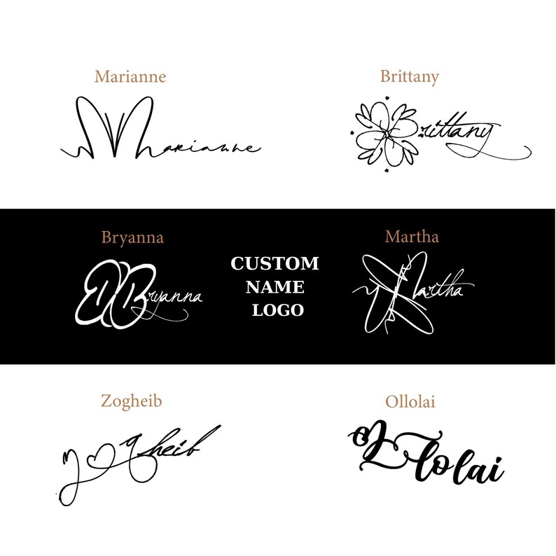 Personalized Name Logo / Signature Design / Letters Design / - Etsy