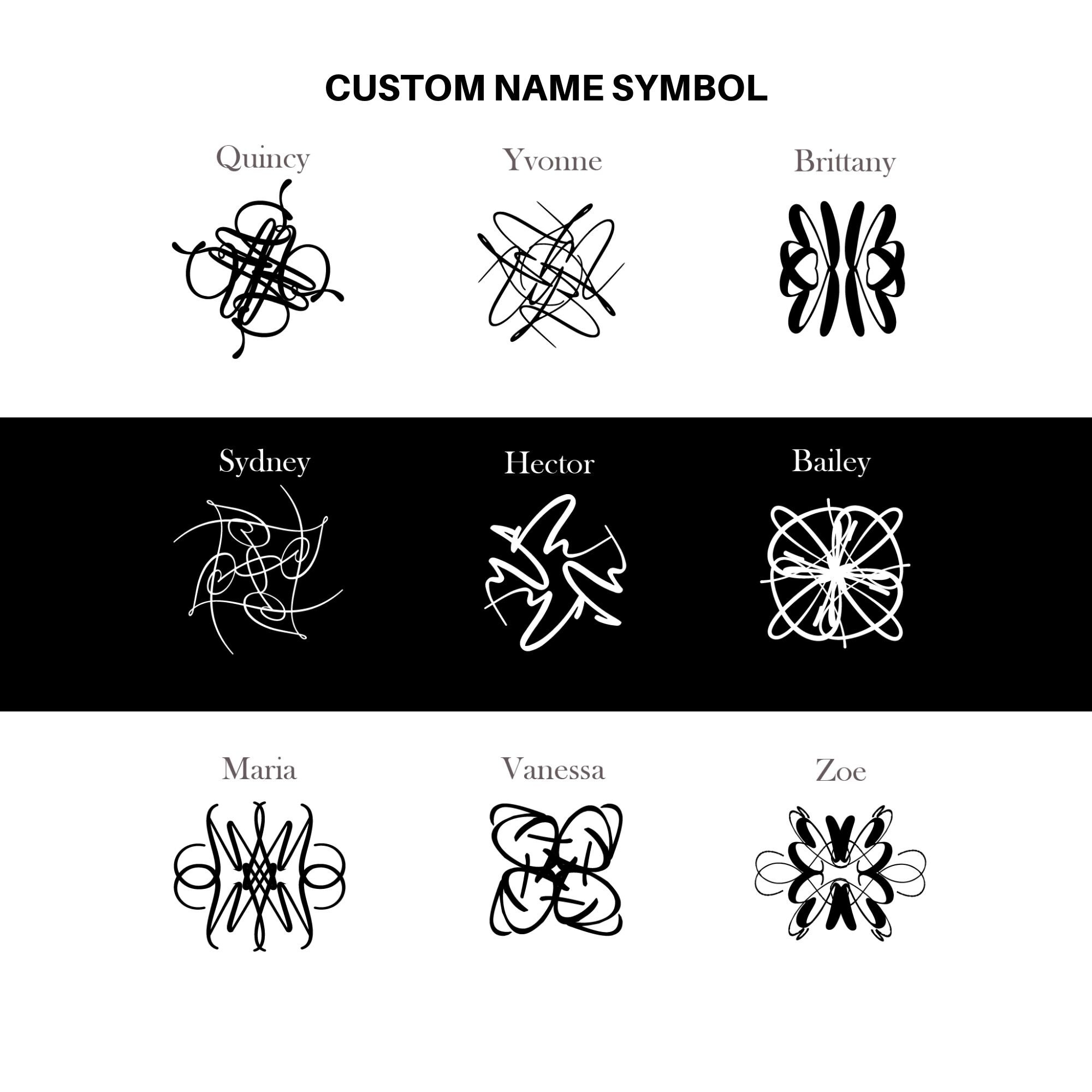 Abstract Custom Name or Letters Logo / Aesthetic Emblem / One Letter ...