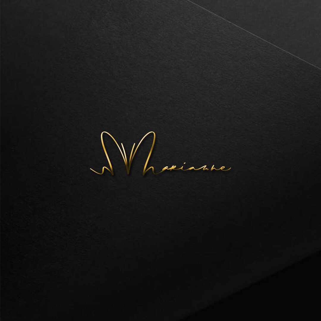 Custom Name Logo Monogram 3D Name Logo Letter Logo Design Gold Emblem ...