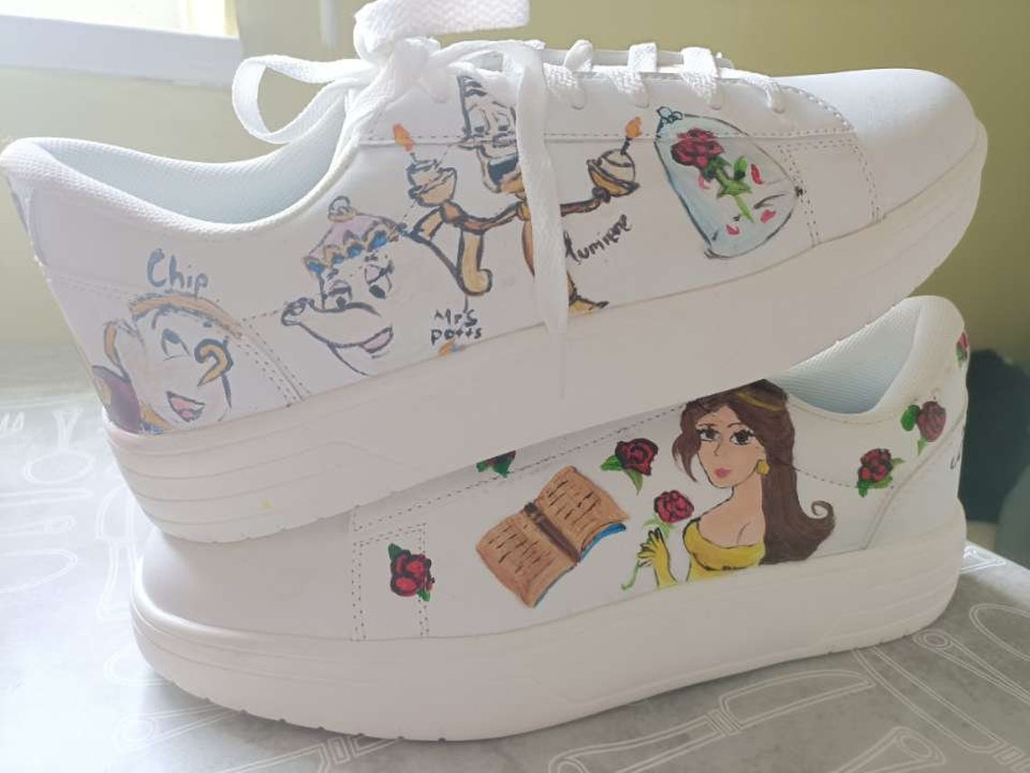 Custom Made Beauty and the Beast Shoes - Etsy