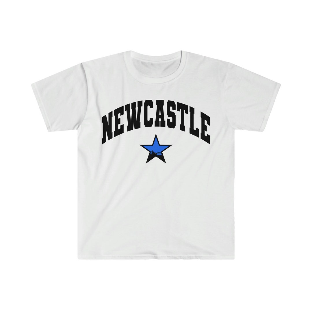 Newcastle United Blue Star T Shirt | Magpies Geordie Toon Army NUFC ...