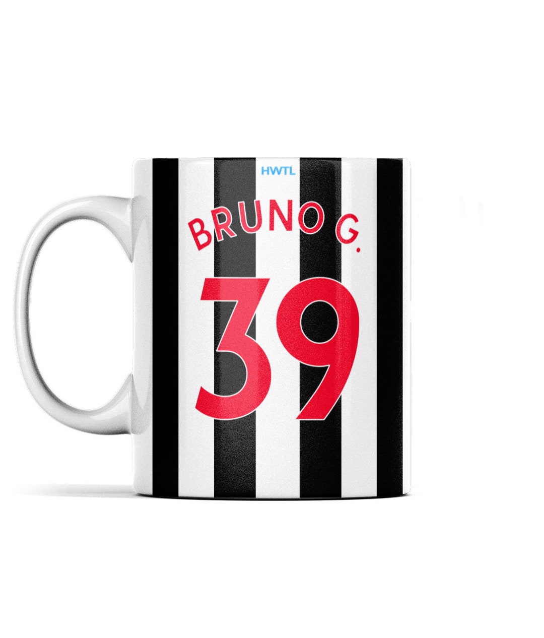 Bruno Guimaraes Newcastle United Personalised Mug NUFC United Black ...