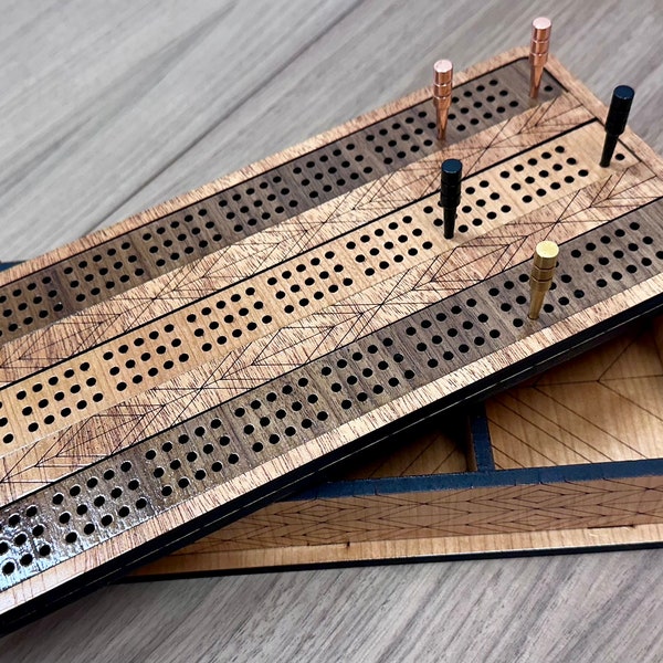 Laser Engraved Cribbage Board - Etsy