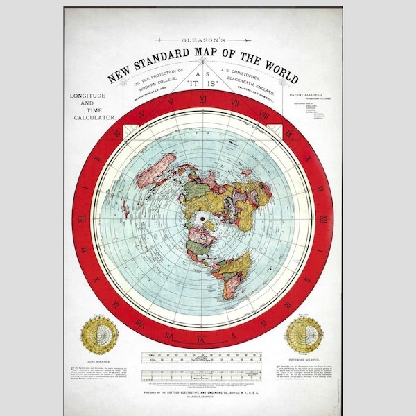 Flat Map of World Printable - Etsy
