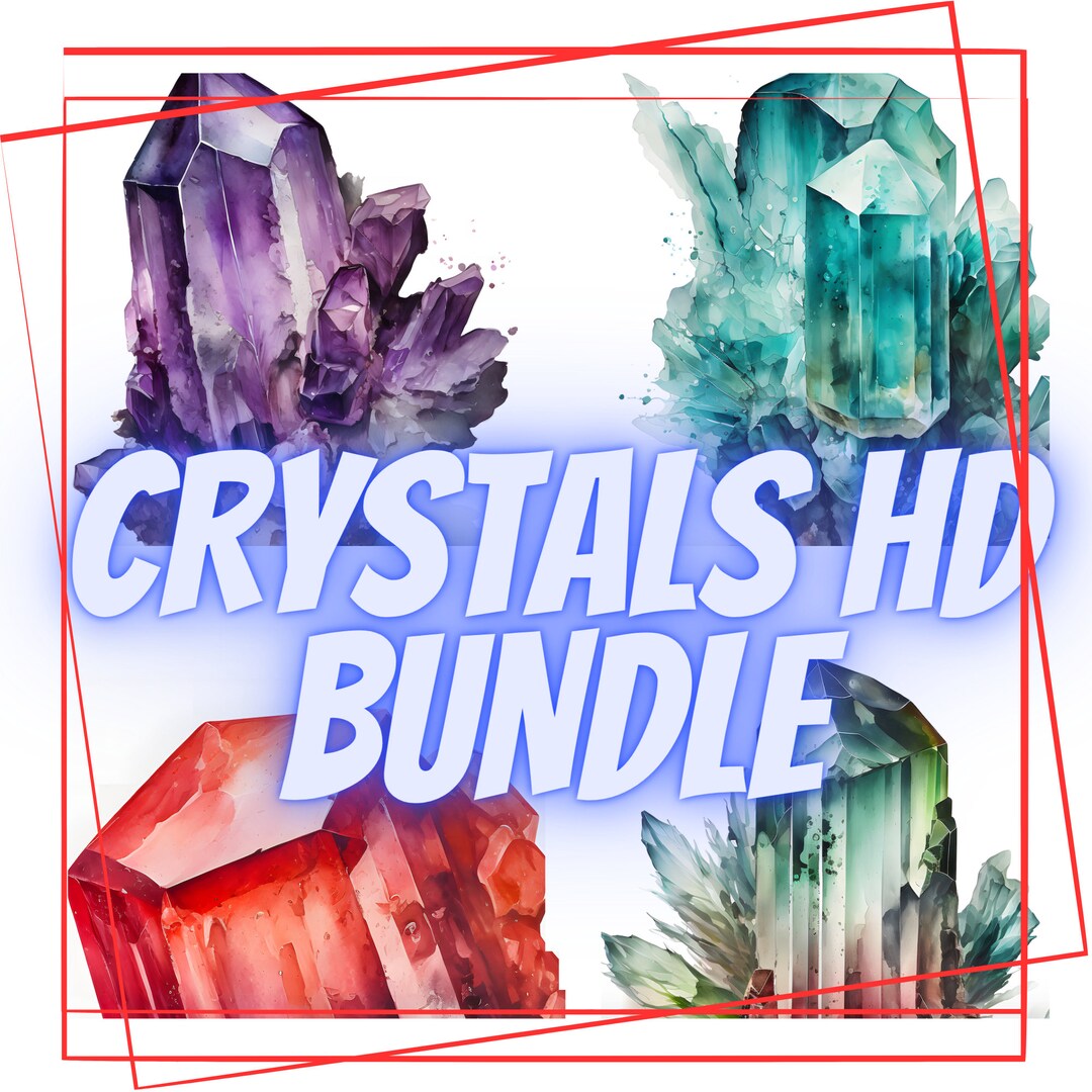 Printable Crystals Designs Ultra HD Bundle Graphics - Etsy