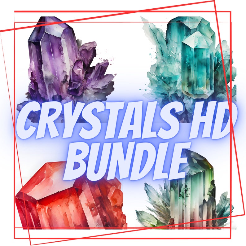Printable Crystals Designs Ultra HD Bundle Graphics - Etsy