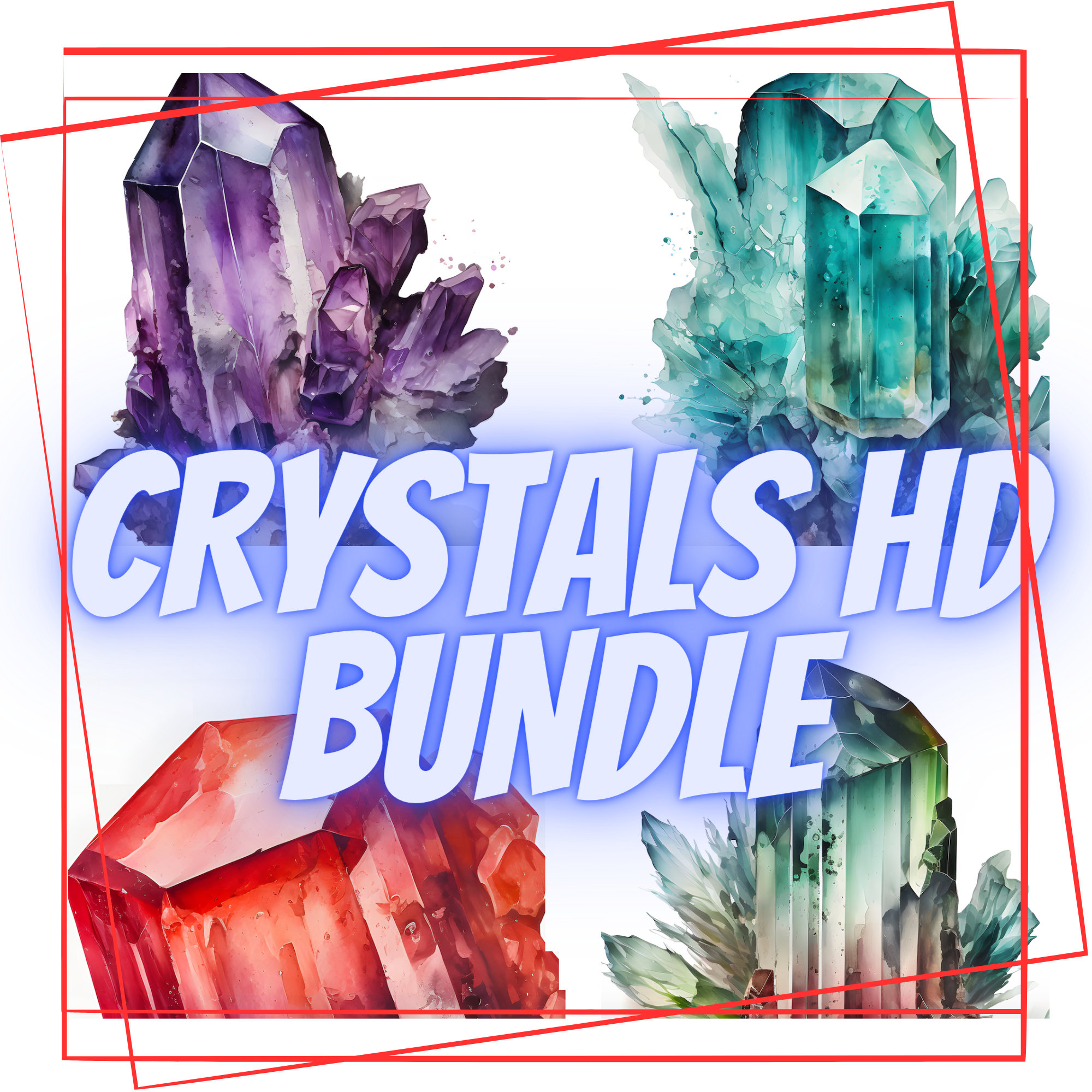 Printable Crystals Designs Ultra HD Bundle Graphics - Etsy
