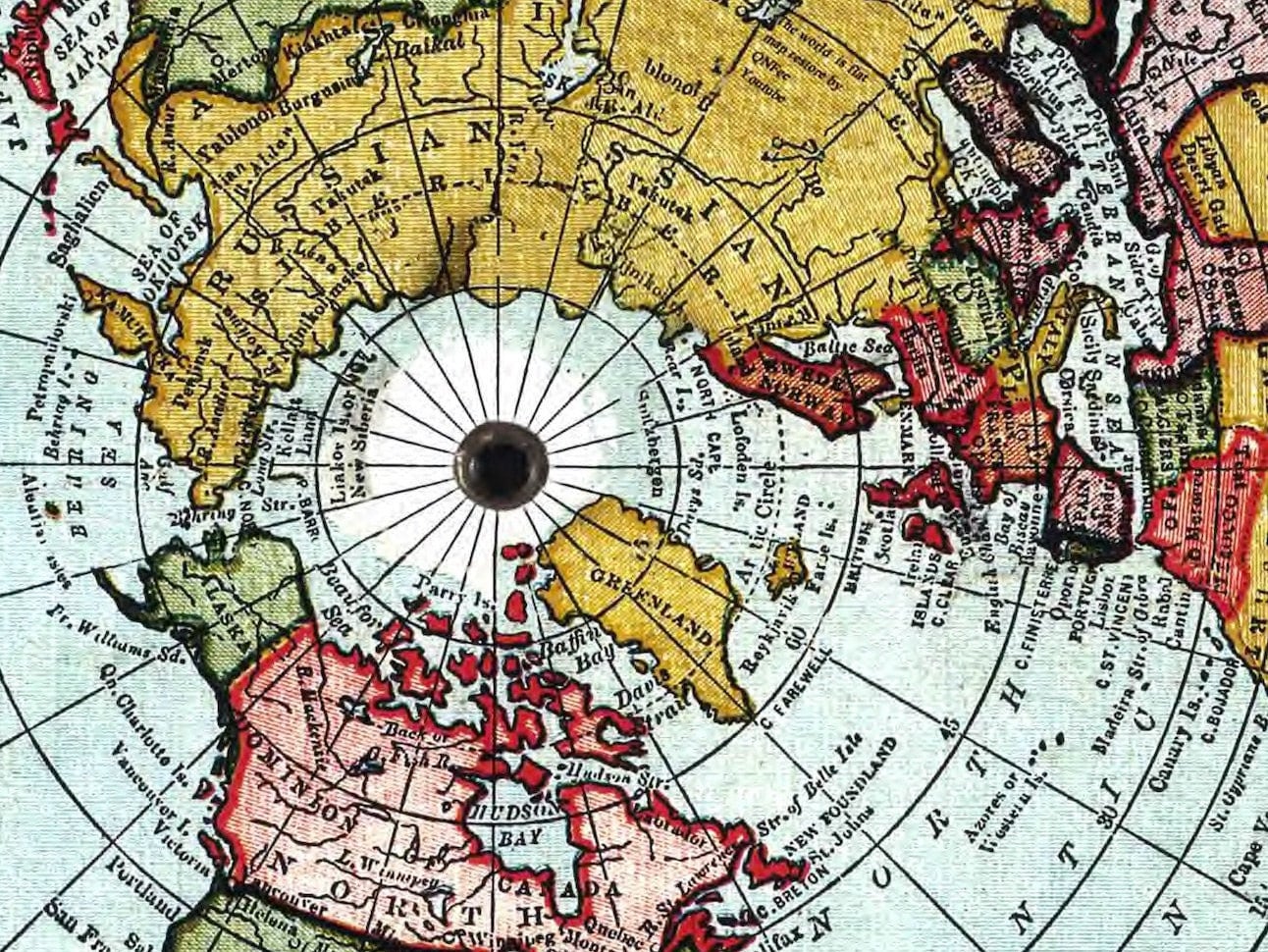 Ales Gleason's Standard Map of the World Remastered - 1892 Flat Earth Map Digital Download Red ...