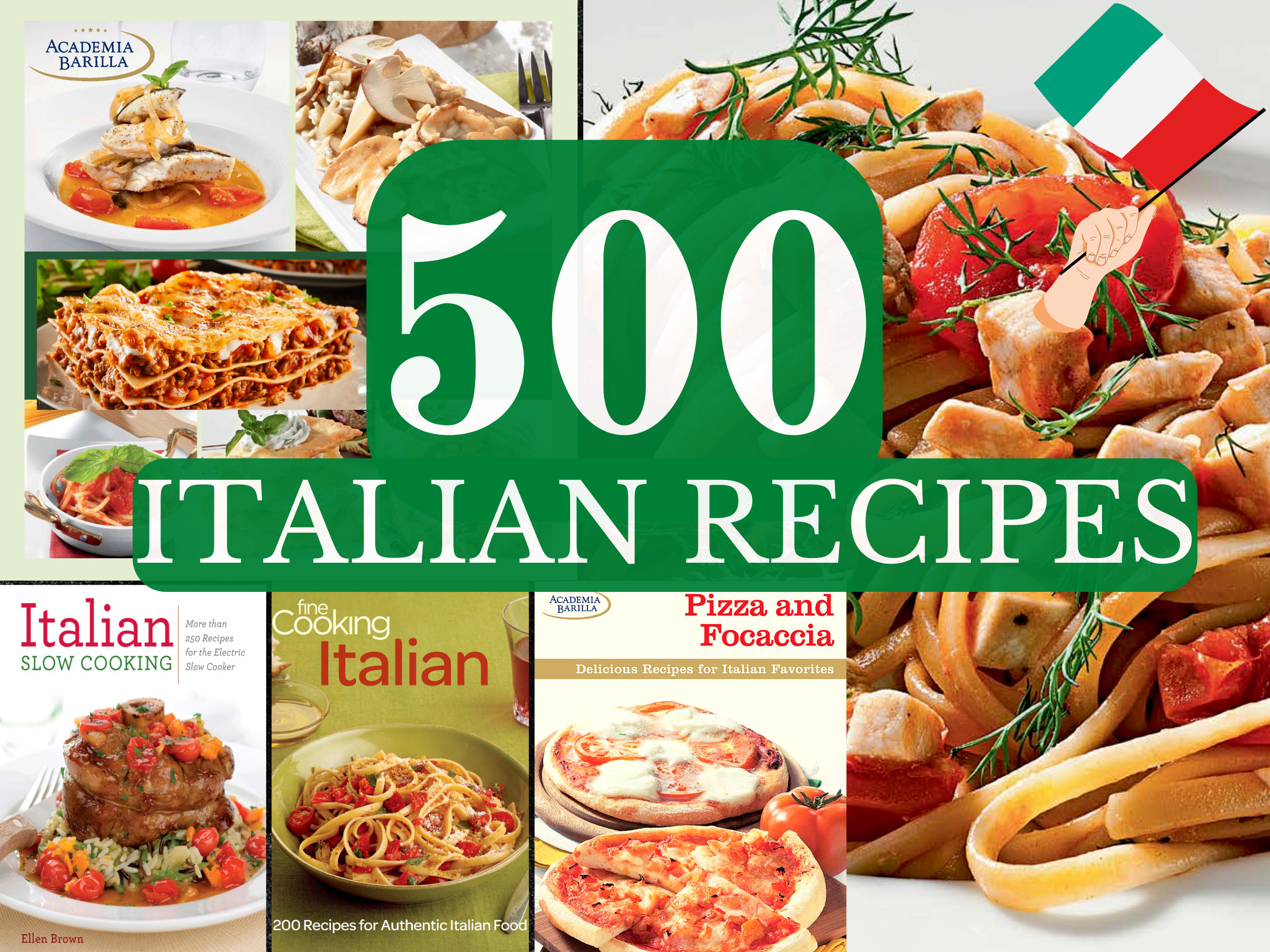 500 ITALIAN RECIPES Pdf E-book Cookbook Digital Download - Etsy