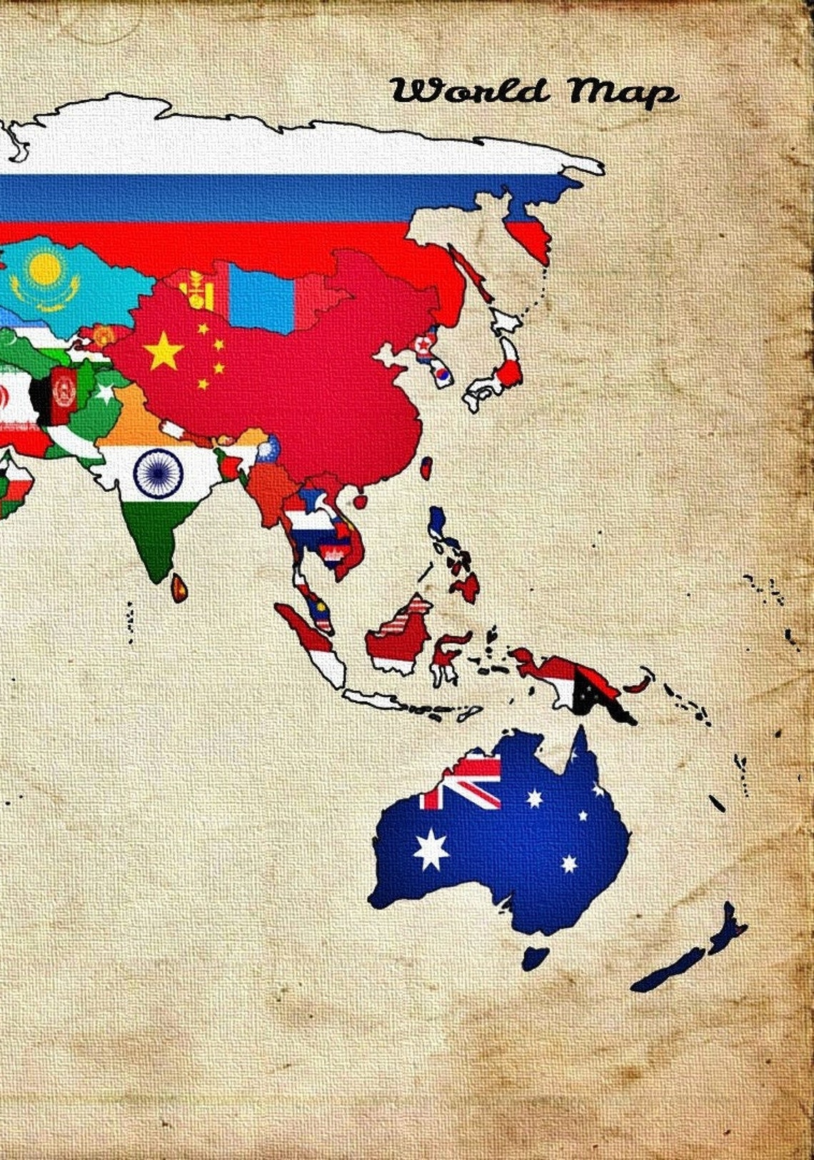 10 Different World Map Digital Printable Posters DK World Atlas Pdf - Etsy