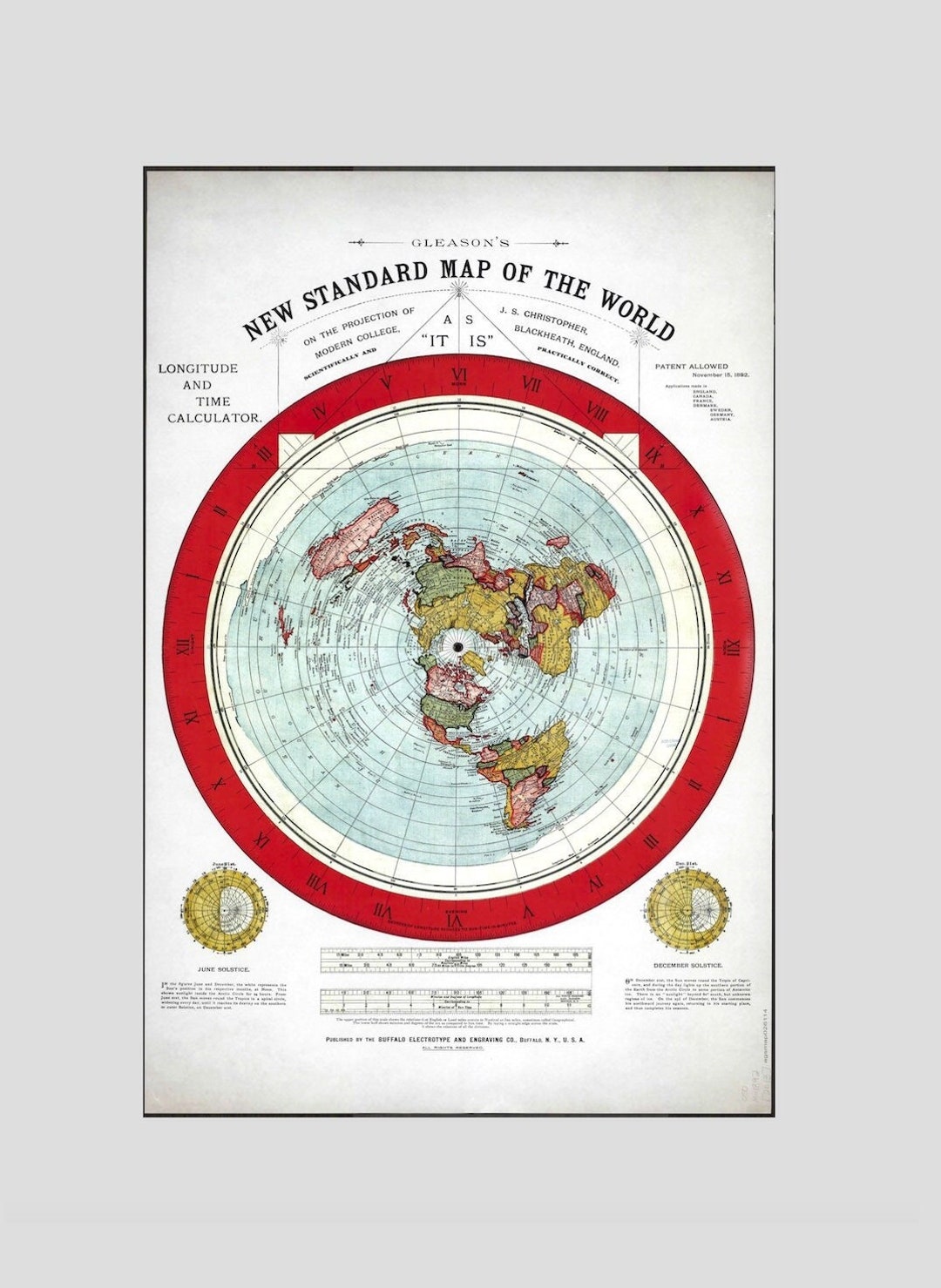 Ales Gleason's Standard Map of the World Remastered - 1892 Flat Earth ...