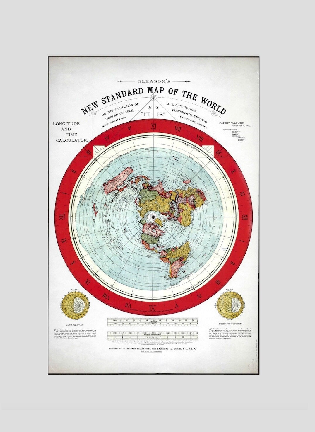 Ales Gleason's Standard Map of the World Remastered - 1892 Flat Earth ...