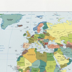 10 Different World Map Digital Printable Posters + DK World Atlas Pdf ...