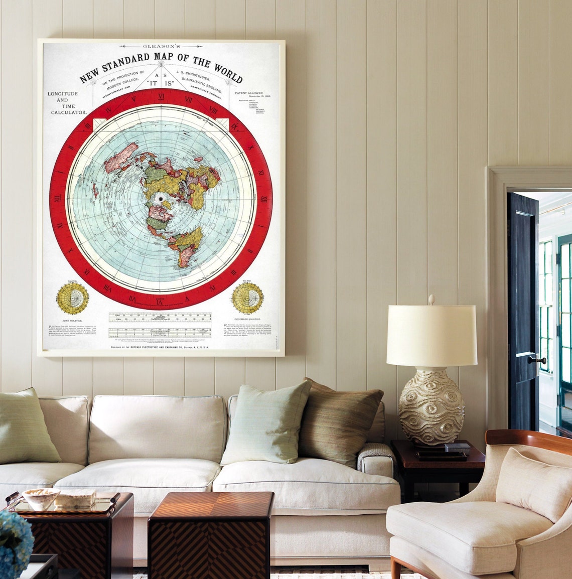 Ales Gleason's Standard Map of the World Remastered - 1892 Flat Earth ...