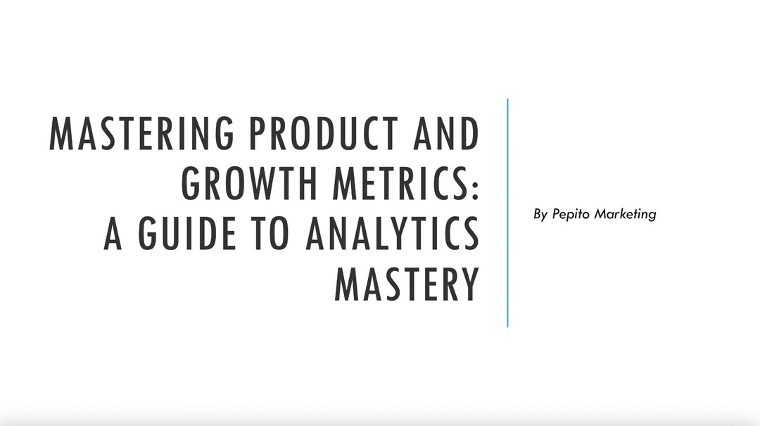 Mastering Product and Growth Metrics: A Guide to Analytics Mastery - Etsy