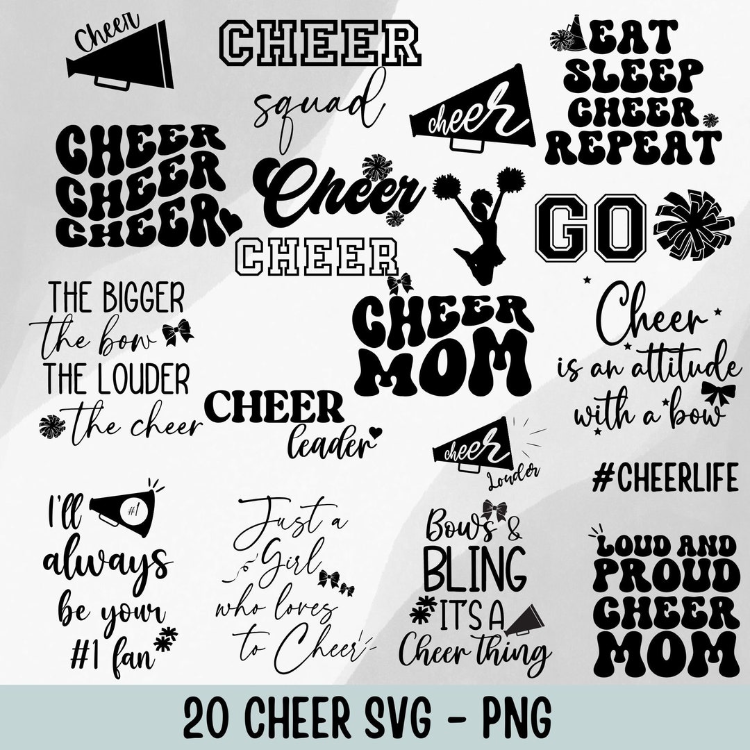 Cheer Big Svg Bundle | Cheer Svg Bundle | Cheer Svg | Cheerleading Svg ...