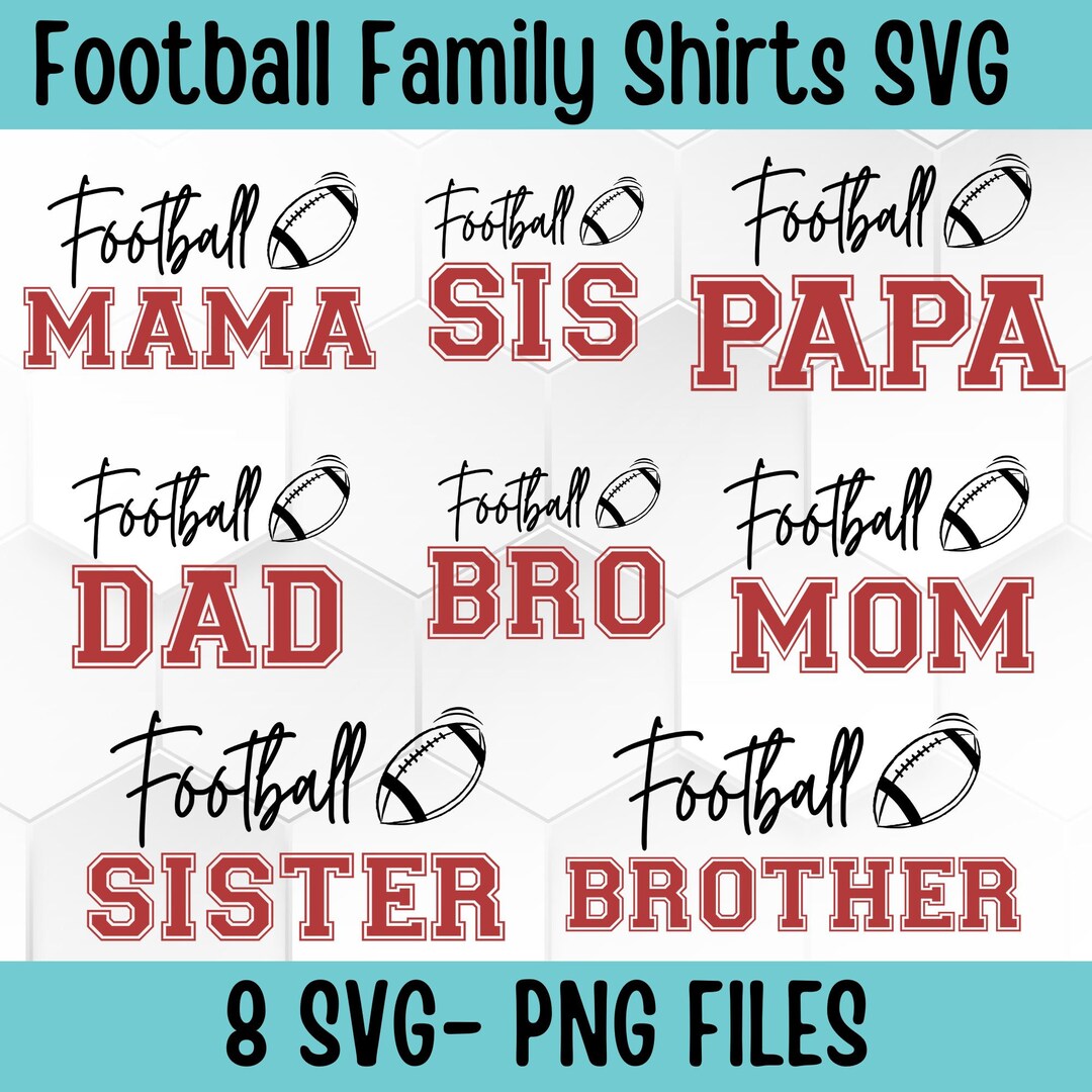 Football Family Shirts SVG, Football Mom SVG, Football Mama Svg ...