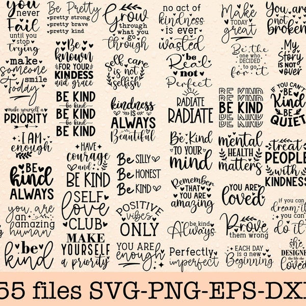 Positive Quotes Svg - Etsy