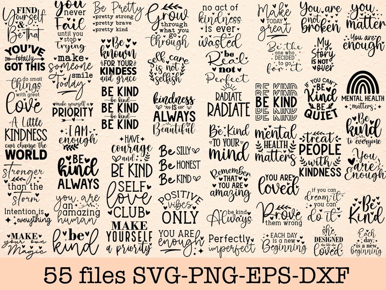 Positive Quote Svg, Self Love Svg, Affirmation Svg, Cute Inspirational ...
