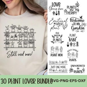 Plant Lover SVG Bundle, Plant Svg, Plant Quotes Svg, Houseplant Svg ...
