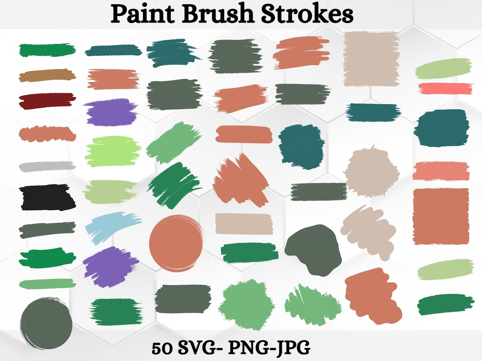 Paint Brush Stroke Svg, Bundle Hand Drawn, Brush Stroke Svg Png ...