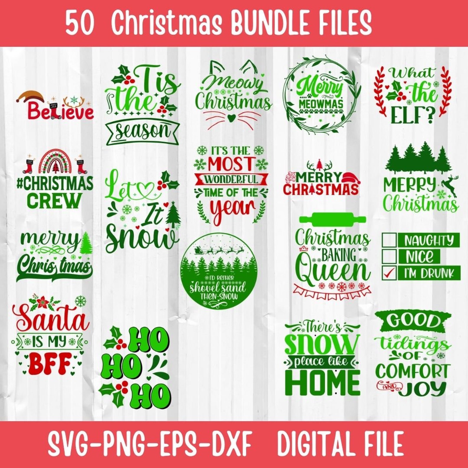 Christmas Svg Bundle Christmas Sign Svg Bundle Merry Christmas ...