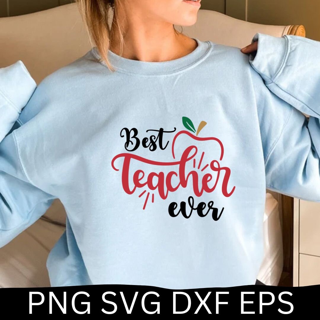Best Teacher Ever SVG PNG Teacher Svg Best Teacher Svg - Etsy Australia
