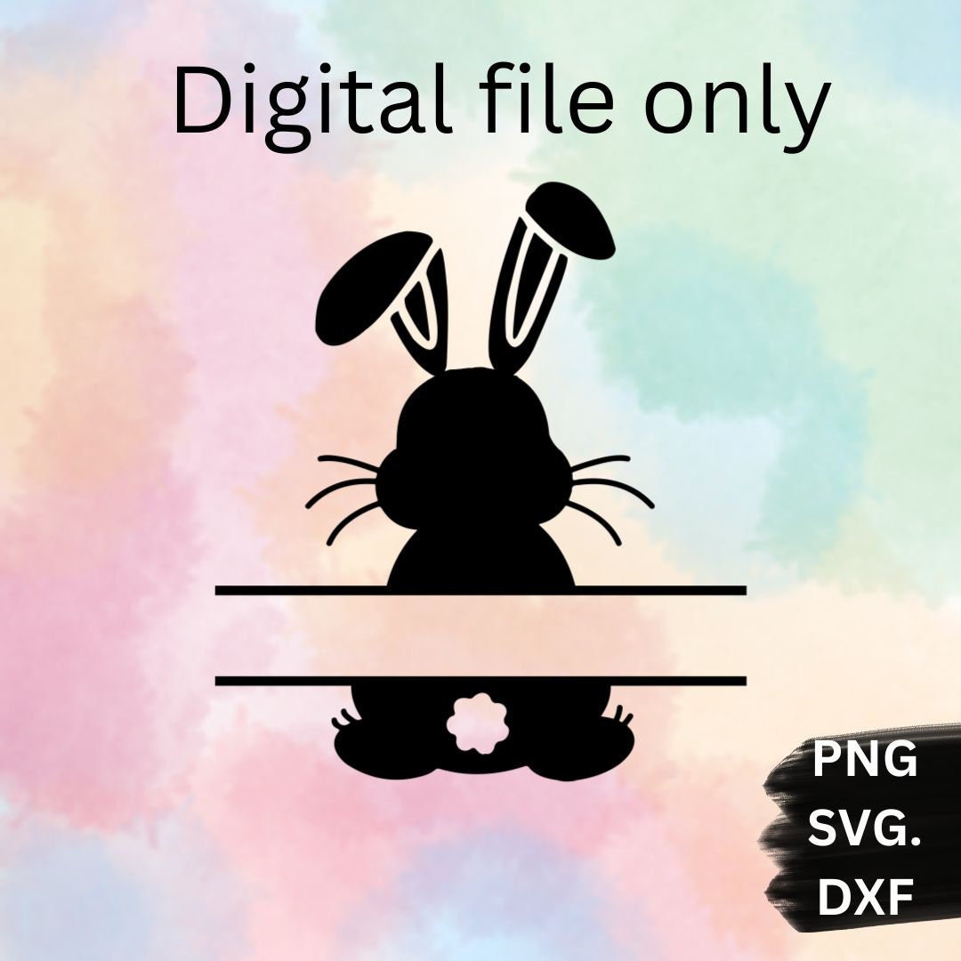 Easter Split Bunny SVG, Easter Svg, Bunny Split Svg Bunny Face Svg ...