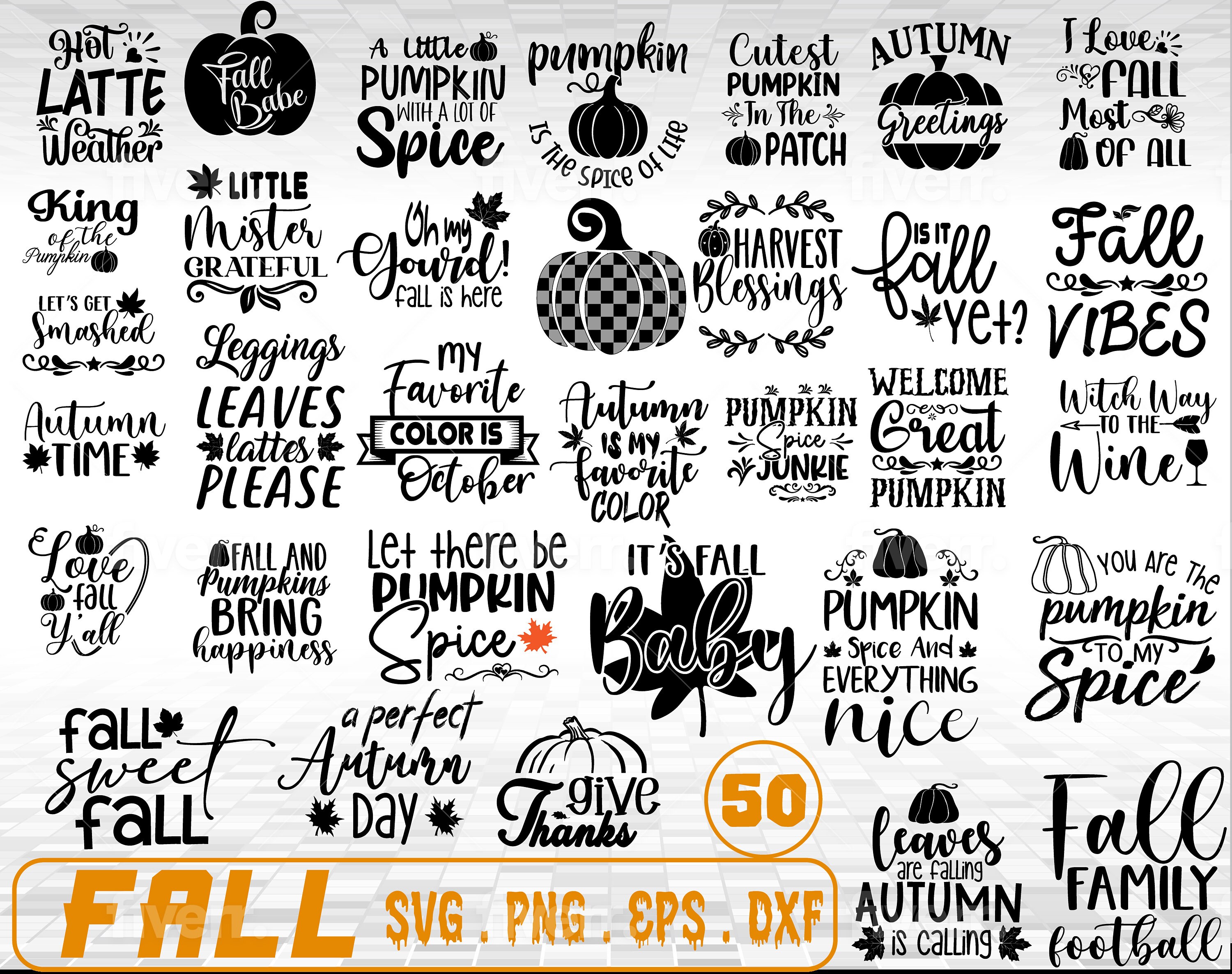 Fall Svg Happy Fall Svg Fall Svg Bundle Autumn Svg Bundle - Etsy