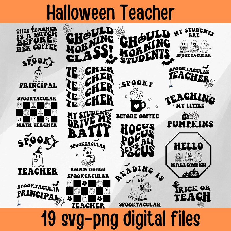 Spooktacular Clipart - Etsy