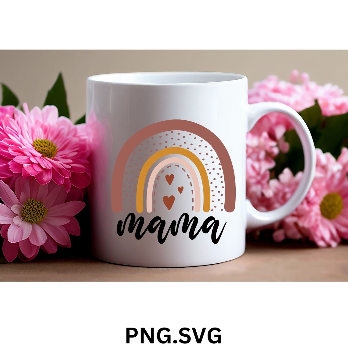 Mama Rainbow SVG, Mama Svg, Mom Cut File , BOHO Rainbow, Boho Rainbow ...