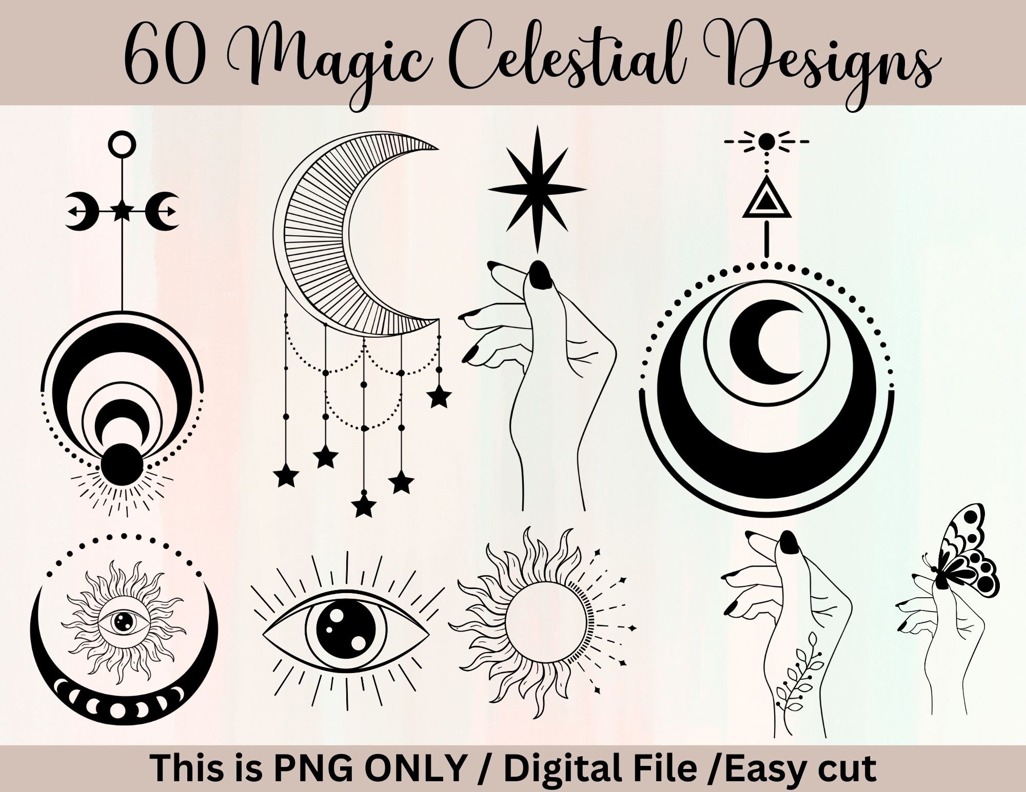 Magic and Celestial Png Bundle, Celestial Bundle PNG ,celestial Girls ...