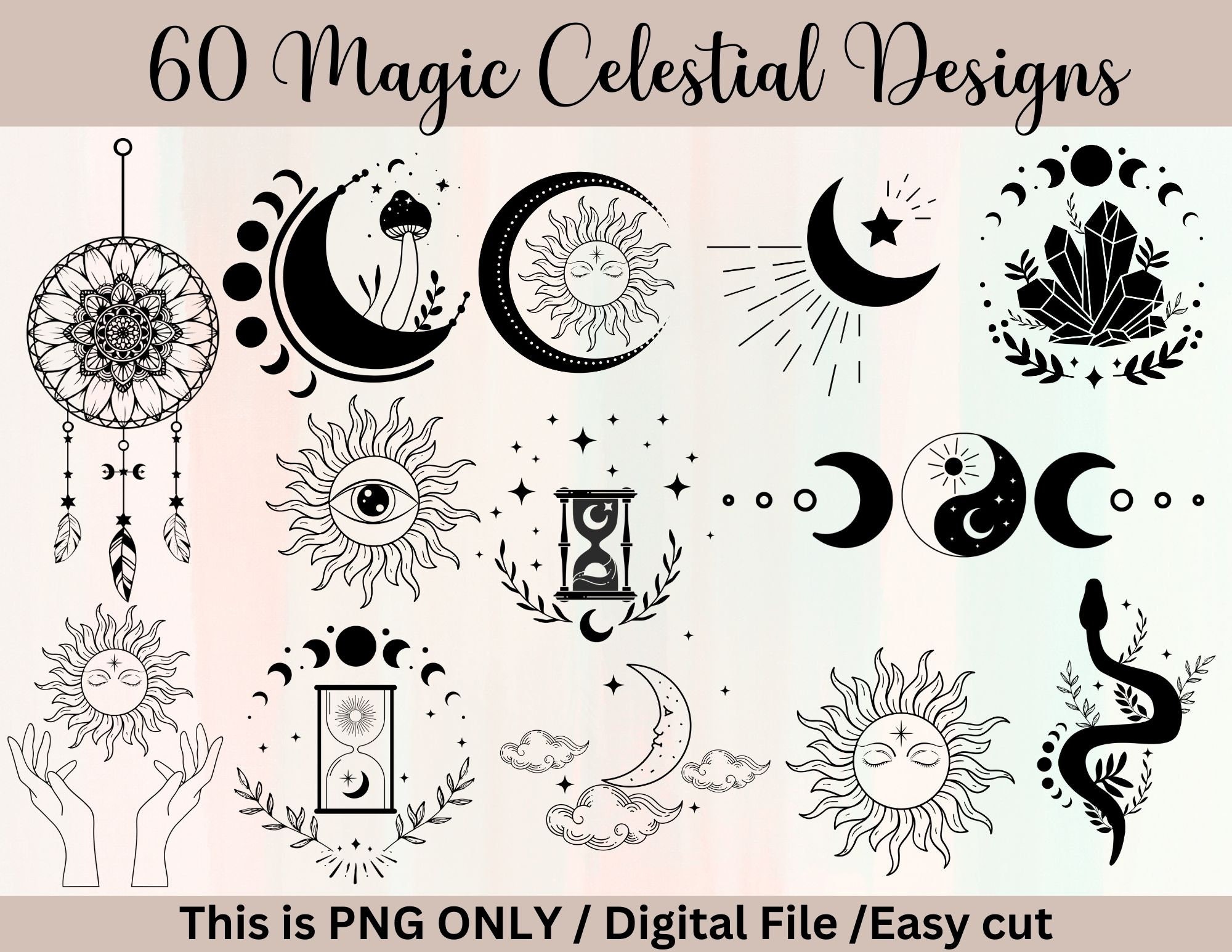 Magic and Celestial Png Bundle, Celestial Bundle PNG ,celestial Girls ...