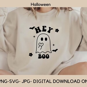Spooky Season Ghost SVG Bundle| Cute Ghost SVG | Retro Halloween SVG | Hippie Ghost Svg | Reader ...