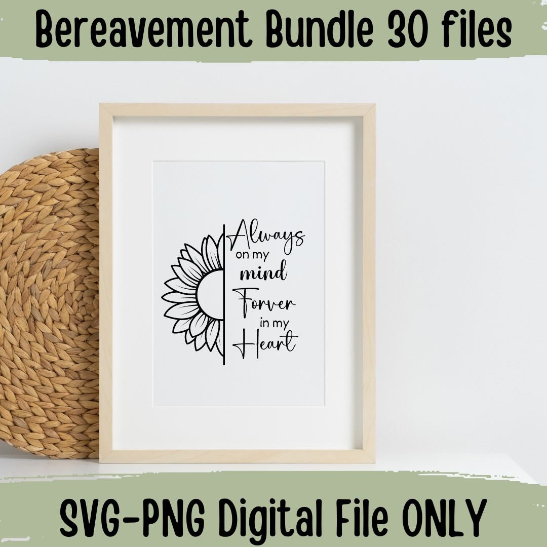 Memorial Svg Bundle Bereavement Svg Angel in Heaven Svg - Etsy UK
