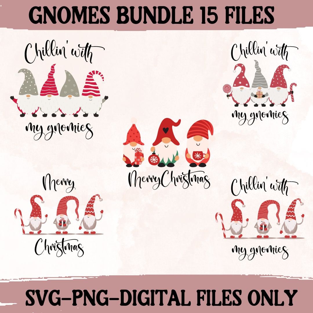 Gnomes Bundle Svg, Thanksgiving Gnomes Svg, Christmas Gnomes Svg Bundle, Fall Gnomes Svg ...