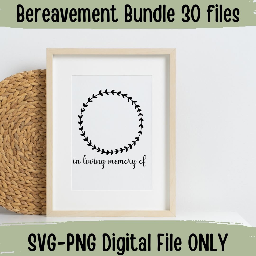 Memorial Svg Bundle Bereavement Svg Angel in Heaven Svg - Etsy UK