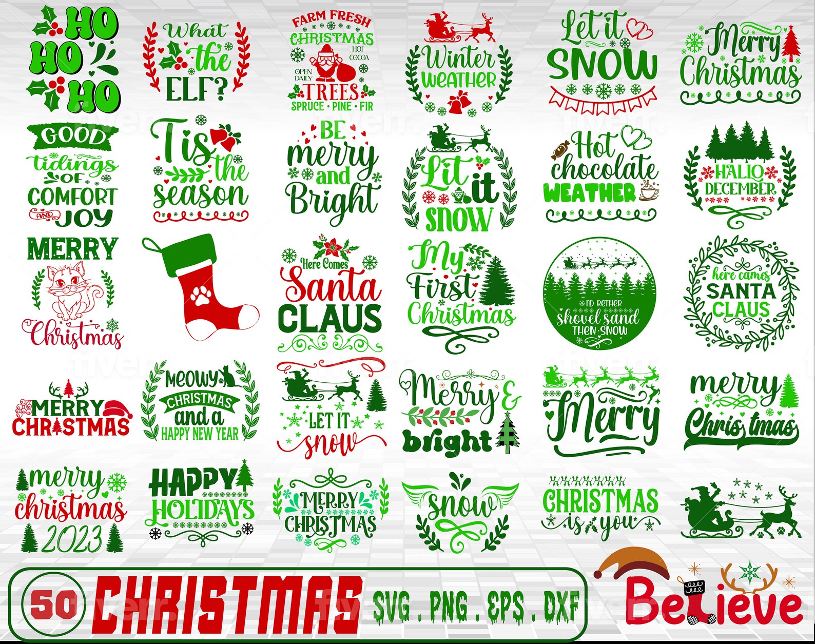 Christmas Svg Bundle Christmas Sign Svg Bundle Merry Christmas ...