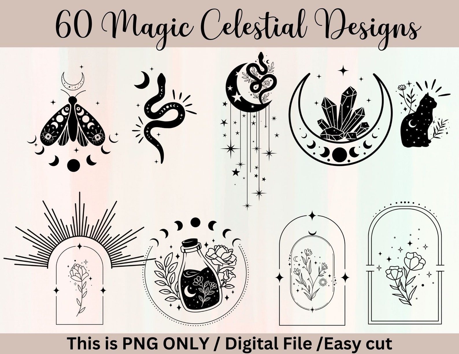 Magic and Celestial Png Bundle, Celestial Bundle PNG ,celestial Girls ...