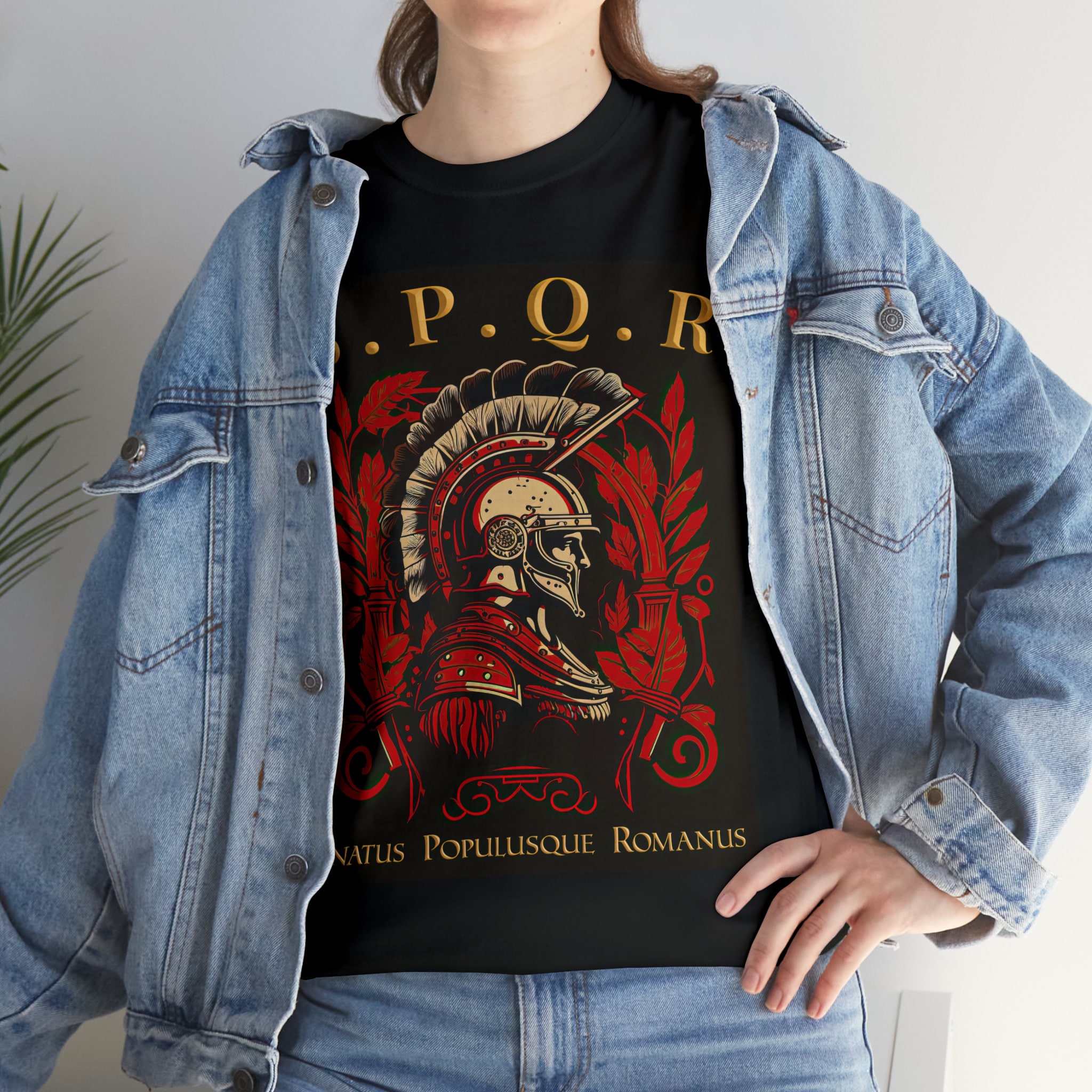 UPDATED DESIGN SPQR Shirt Ancient Rome T-shirt Senatus Populusque ...