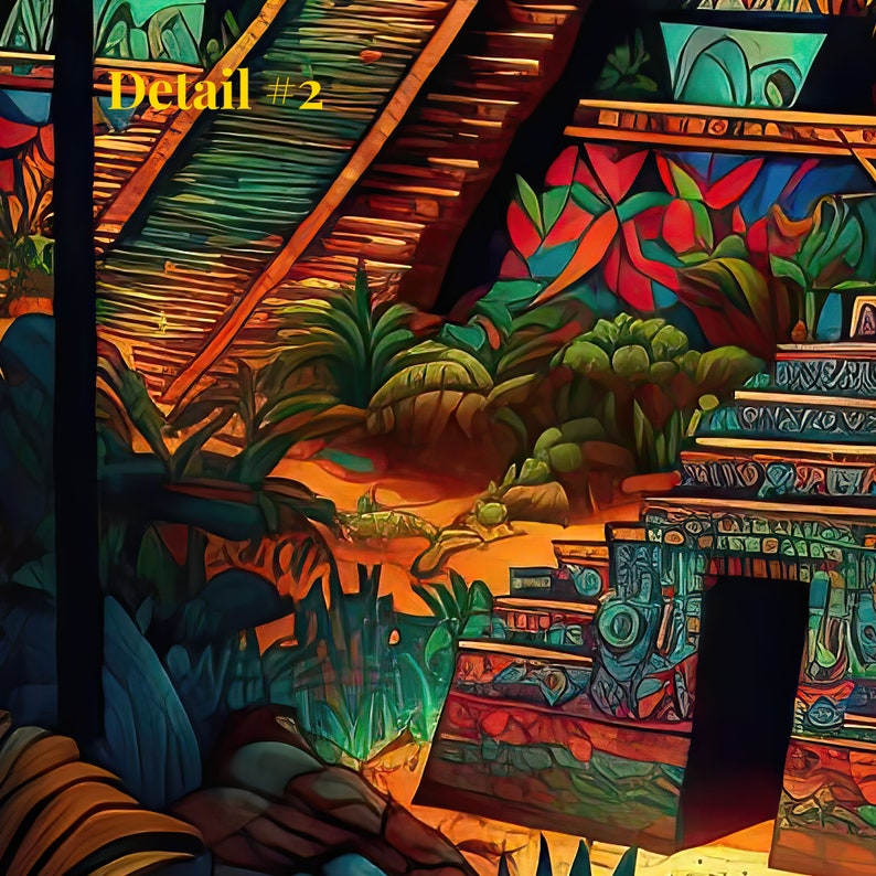 Mayan Civilization Beautiful Pyramid Satin Posters 210gsm 16 X 20 ...