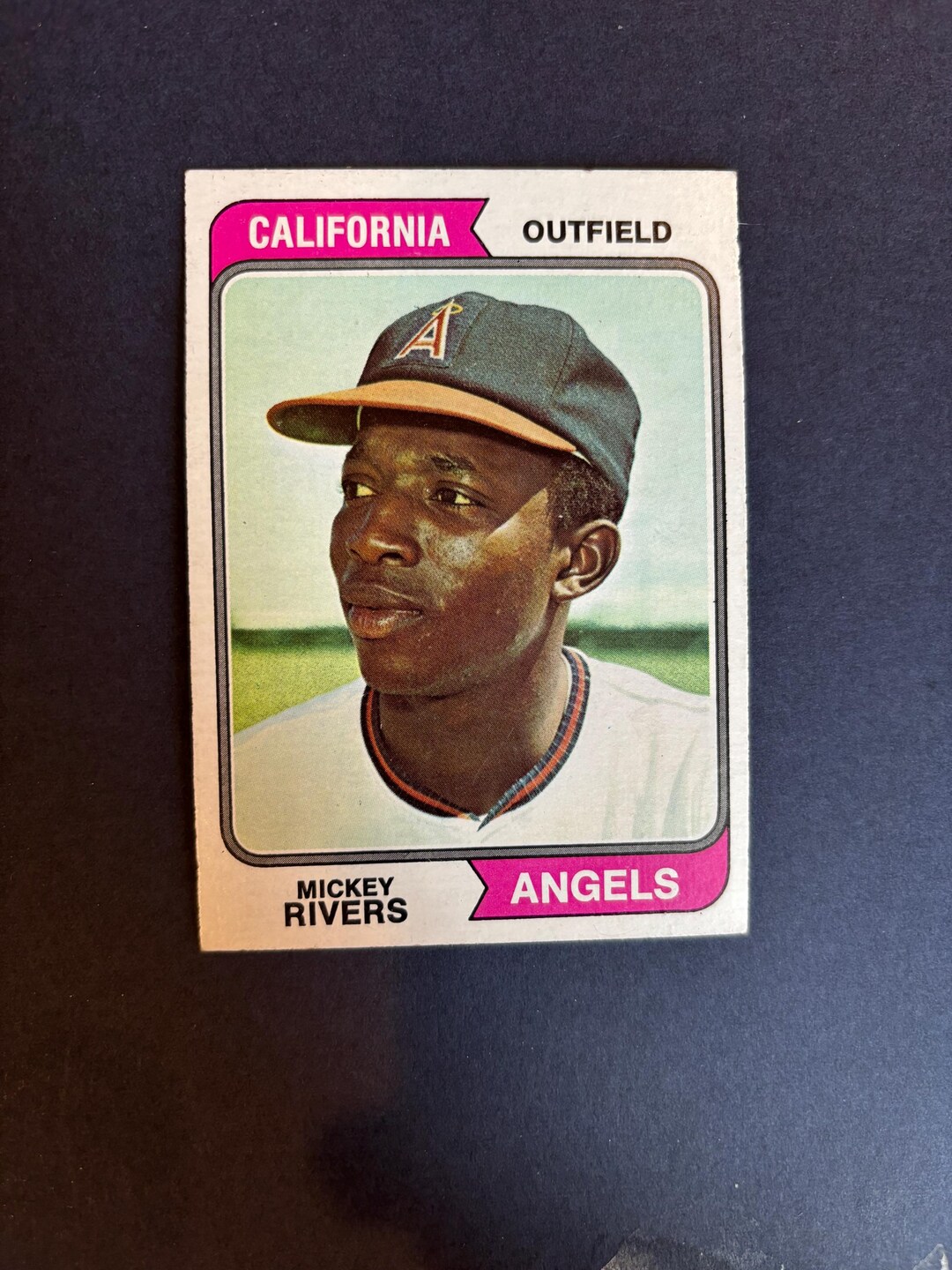1974 Topps Mickey Rivers California Angels #76 - Etsy