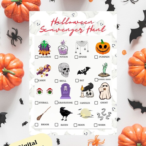 Halloween Scavenger Hunt - Etsy