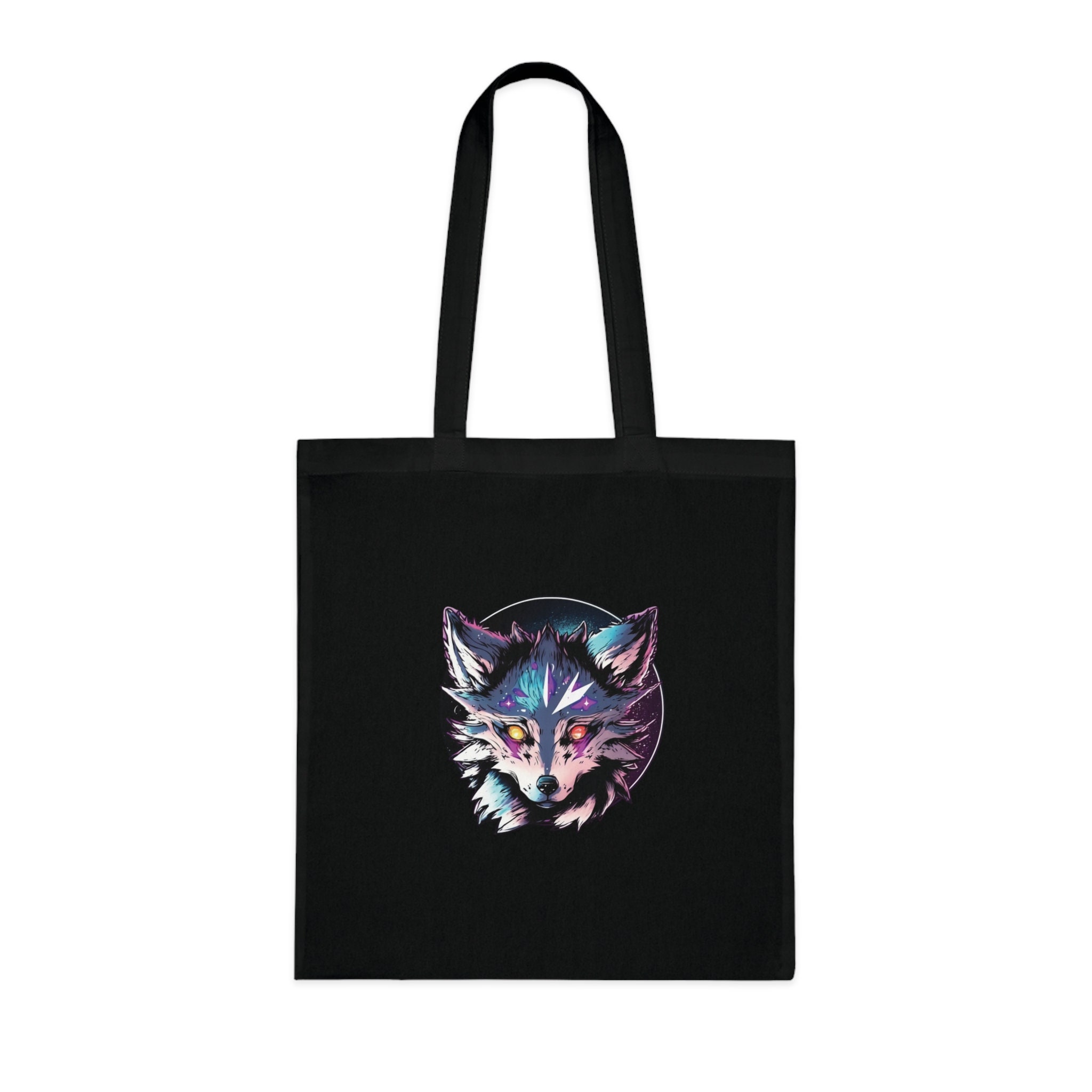 Psychedelic Wolf Furry Art Tote Bag Anime Backpack Cute - Etsy