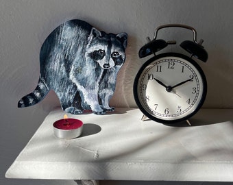 Raccoon Cutout Painting - Etsy
