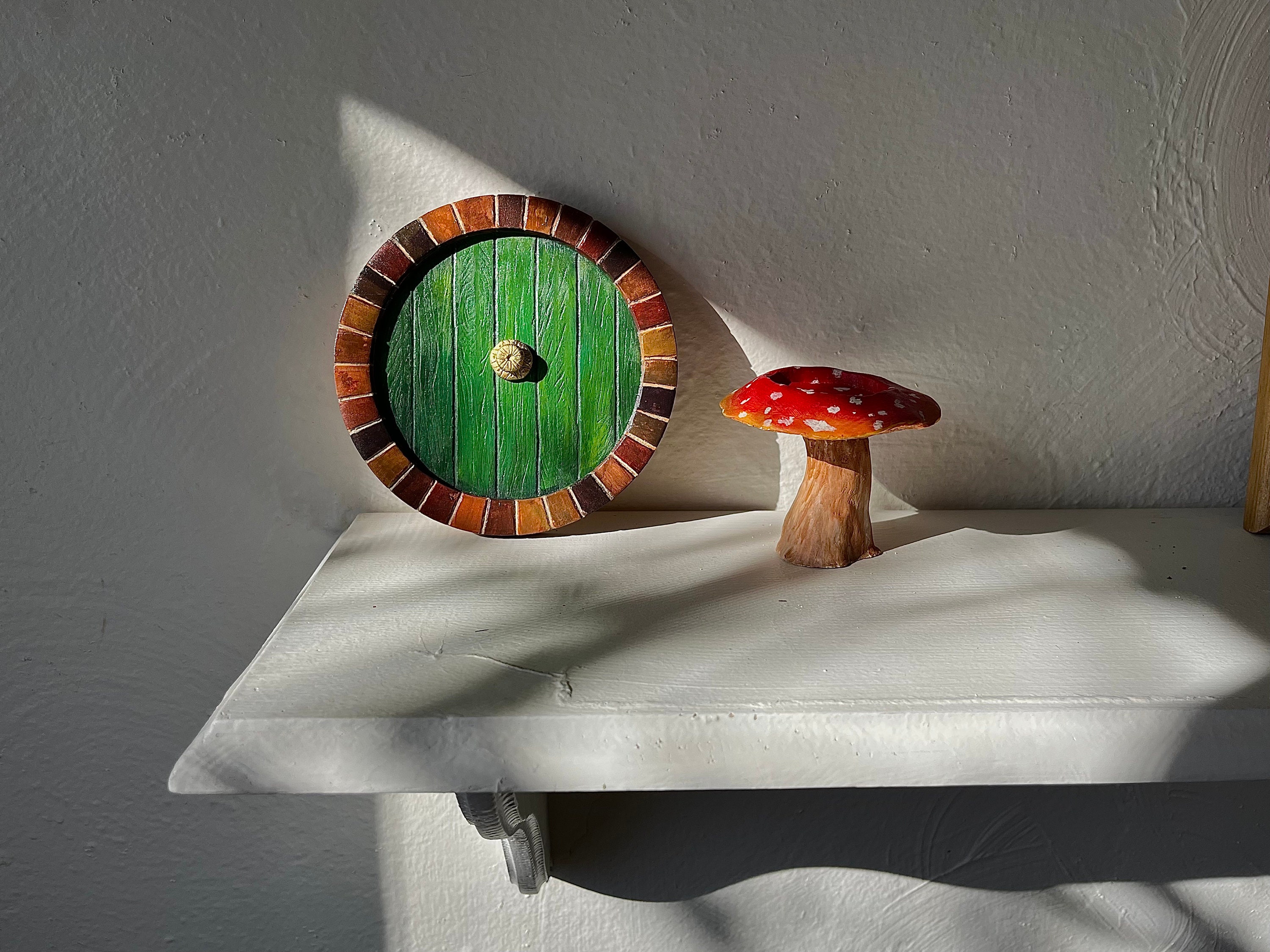 Handpainted Wooden Hobbit Door Bilbo Green Door Gnome Home - Etsy