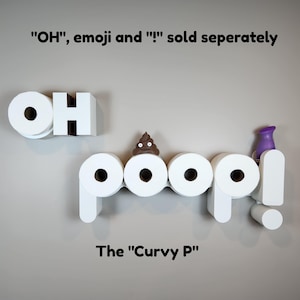 The Original POOP - Toilet Paper Holder - Functional and Fun TP Shelf ...