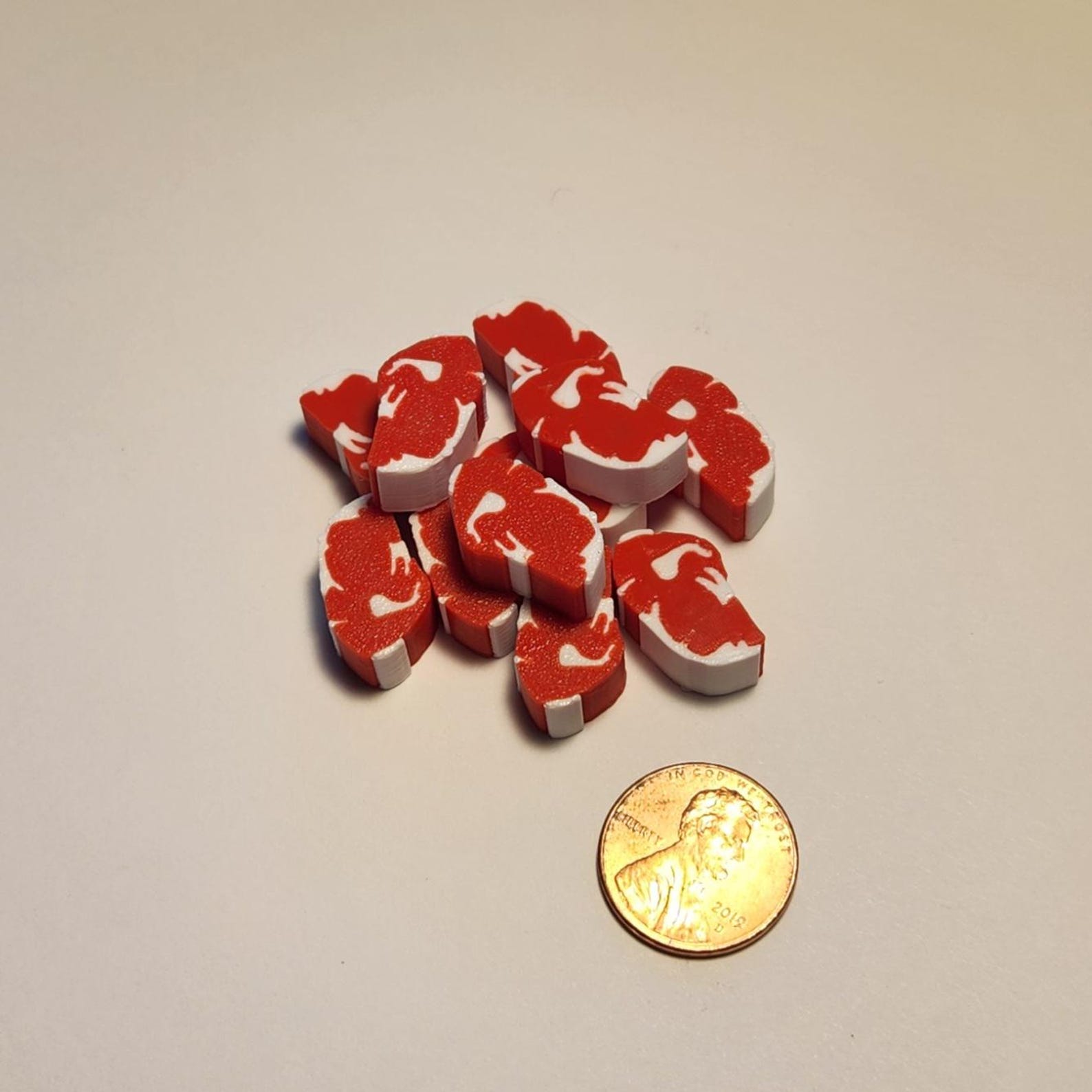 Miniature Weighted Meat Tokens - Etsy